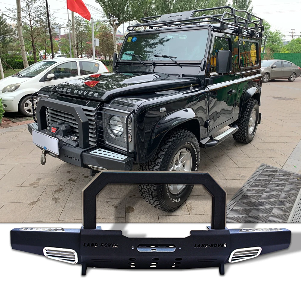 Land Rover Defender 90/110 Front Bumper - Durable Steel Auto ...