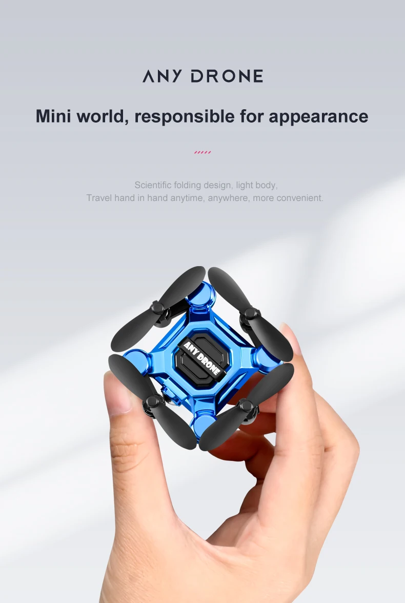 Mini Drone Quadcopter Pocket Drone With Camera Flip Headless Mode Mini ...