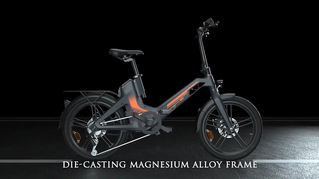 2022 Pxid New Arrival 20 Inch E Bike P4 Pedelec Electric Bicycle 36v 250w Magnesium Alloy Long ...
