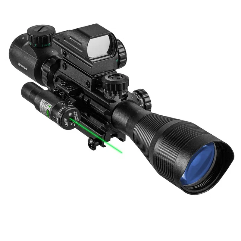 Factory Sales 4-12x50 Combo Optics Long Range Sight Scope+green Laser ...