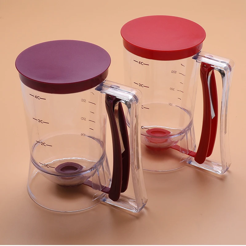 Cupcake Measuring Cup 100ml to 900ml Plastic Batter Dispenser for Pancakes