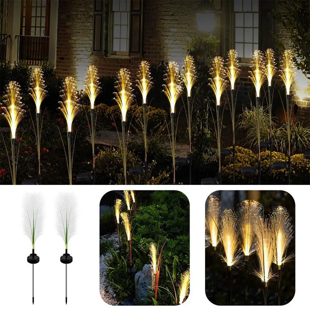 Led Landscape Decorative Light Solar Reed Garden Holiday Decor Lamp ...