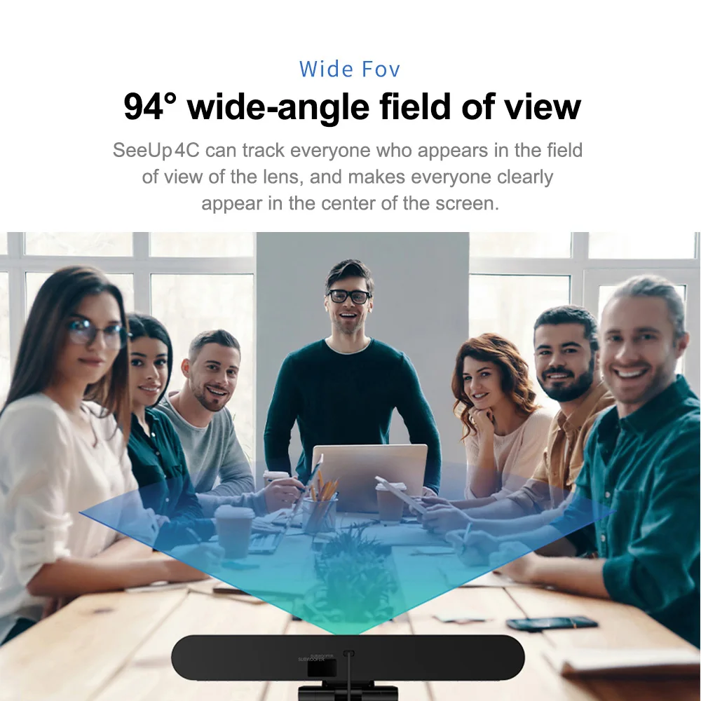 4K Webcam with AI Face Tracking - Ideal for Video Conferences