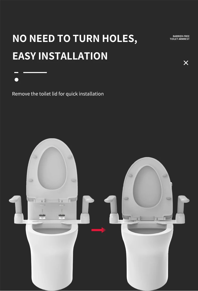 Space-saving Toilet Support Arms - Safe & Stylish Solutions