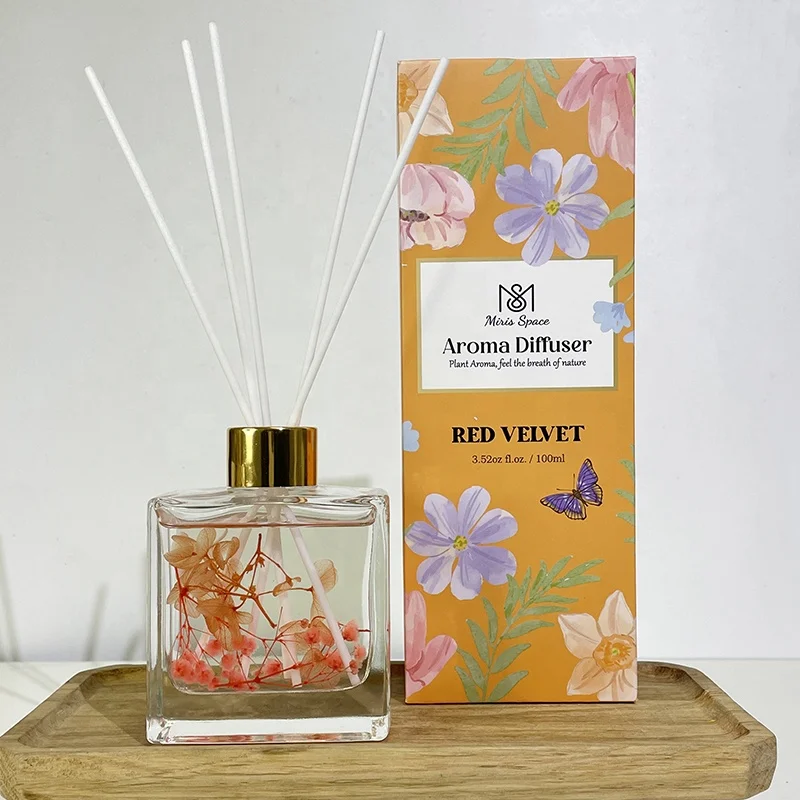 Brown Perfume Reed Aroma Diffuser Glass Bottle Reed Fragrance Diffuser ...