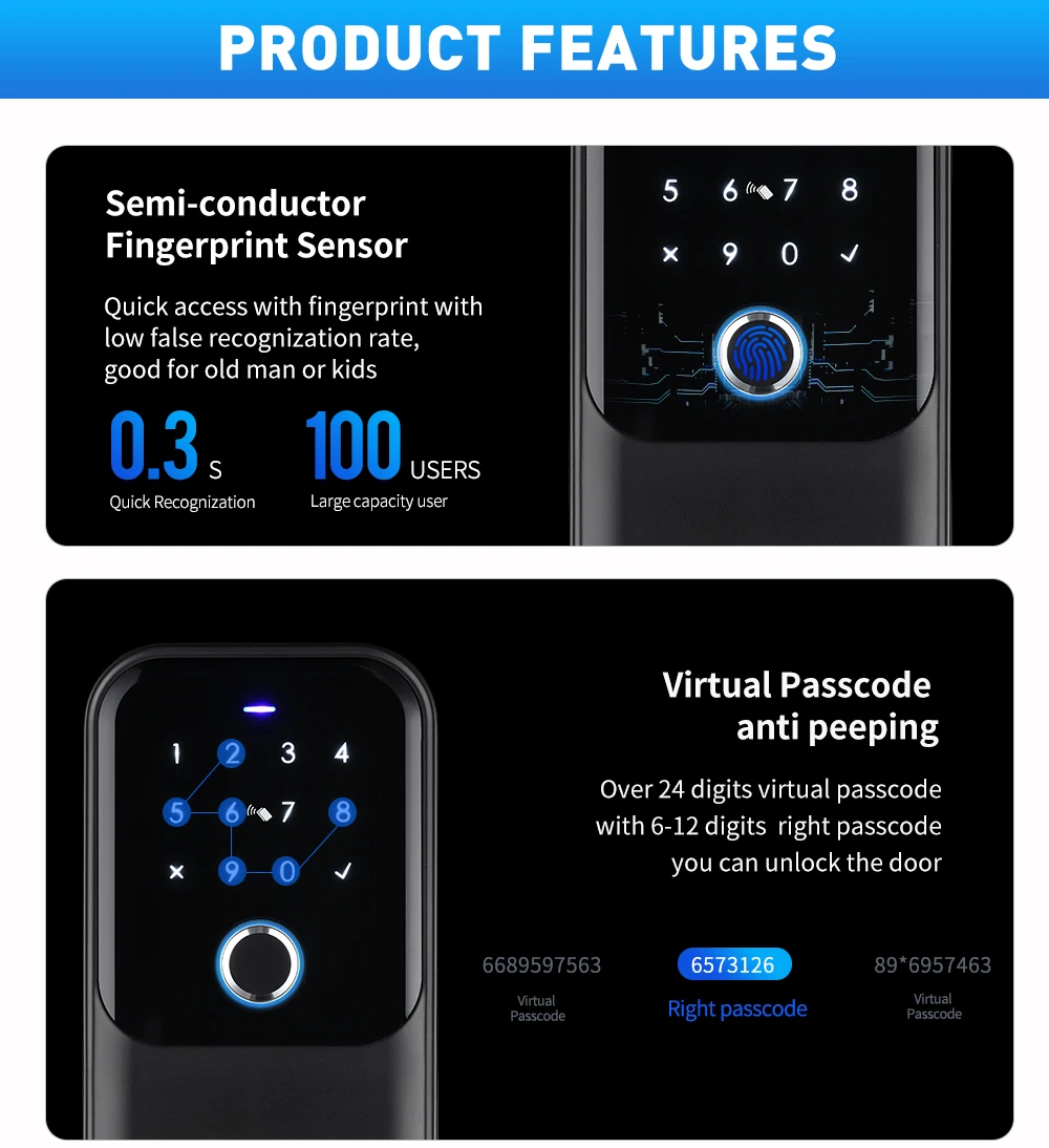 Wall Mount IP65 Waterproof Ttlock Smart Key Storage Lock Box