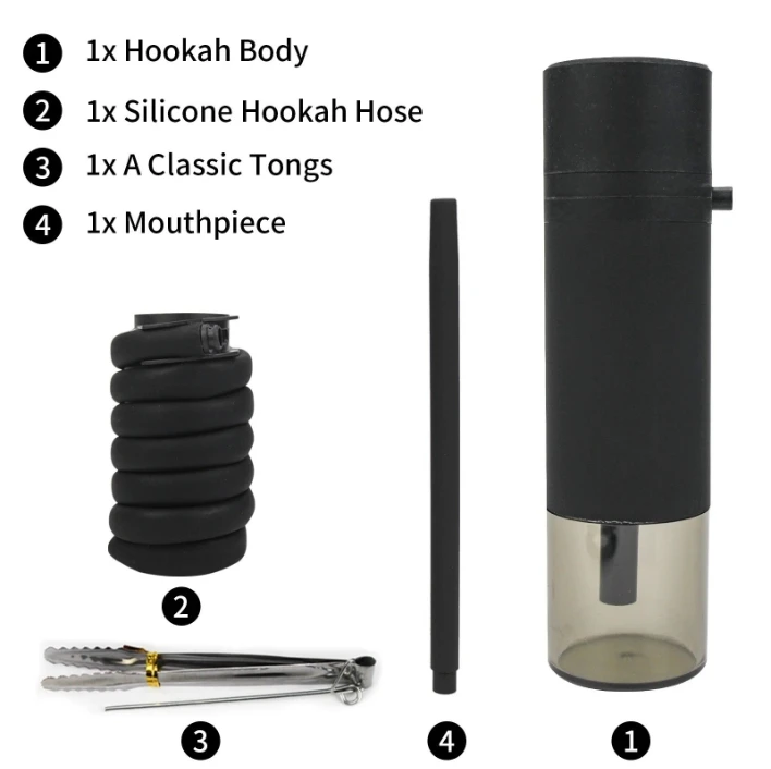 Mini Hookah - Portable Arab Shisha with Easy Clean Design
