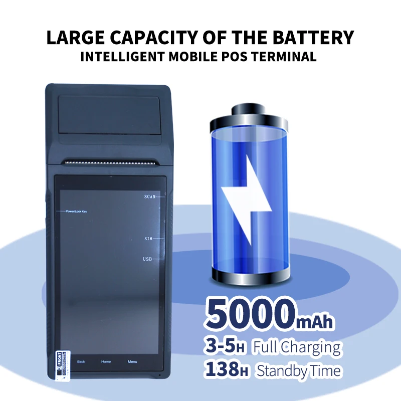 Ip65 Waterproof Touch Smart Pos Terminal Nfc 4g Android Mobile Pos 2g ...