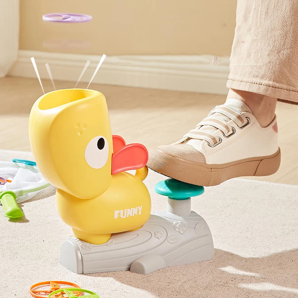 Flying Ufo Disc Launcher Catch And Shoot Plastic Discs Outdoor Portable ...