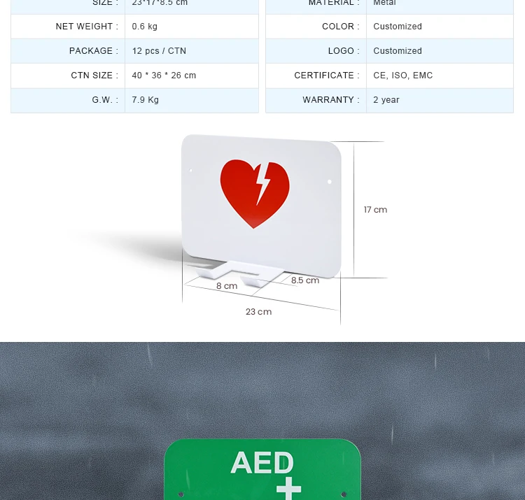 WAP M180B Defib Cabinet - Secure and Accessible AED Mount