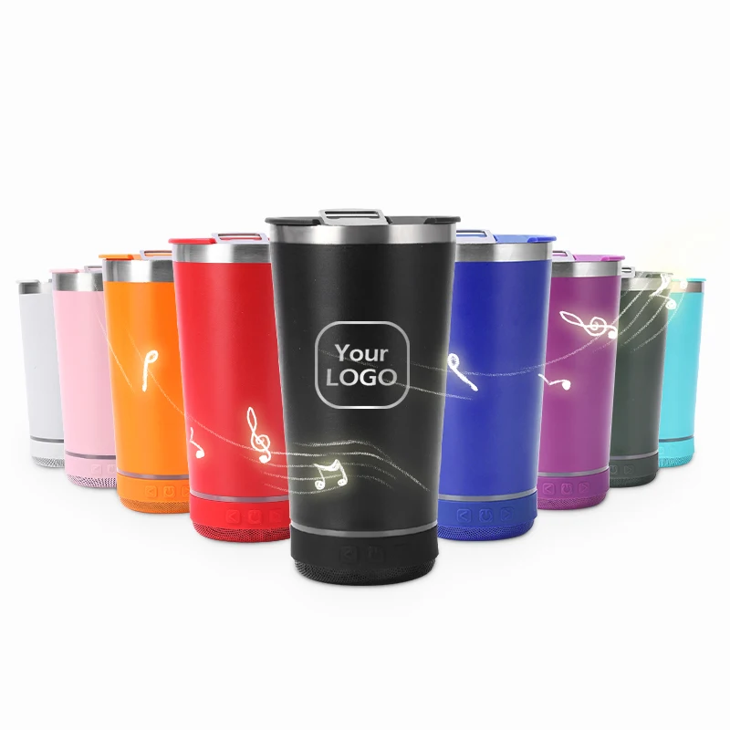 16oz Reusable Beer Cups - Insulated with Opener & Speaker
