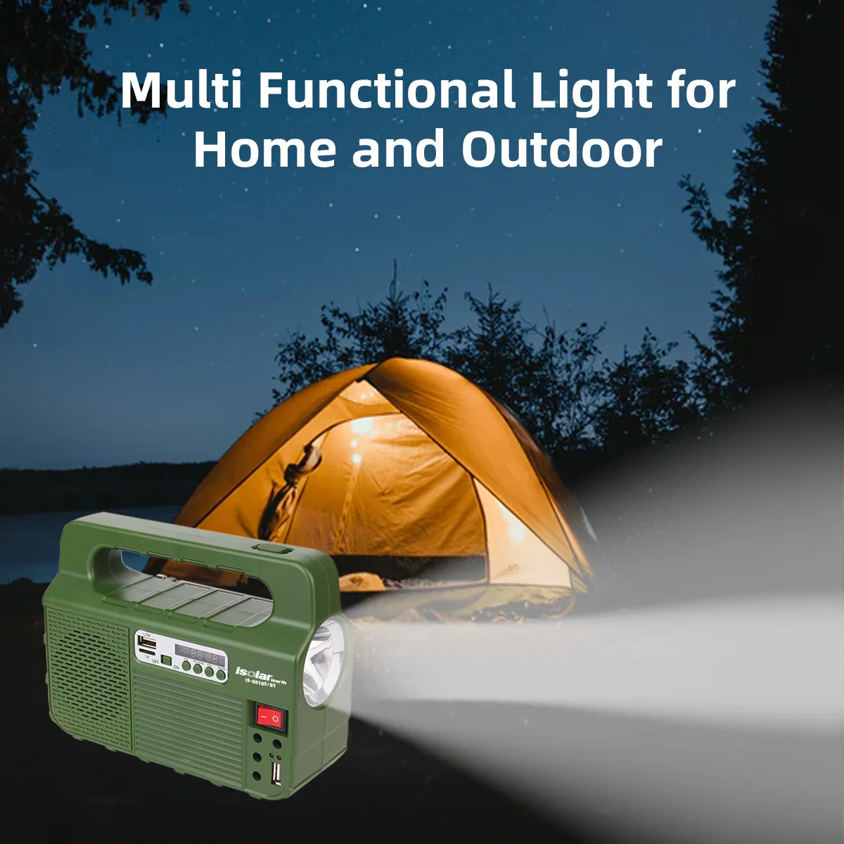 Multifunction Solar Light System for Camping - Isolar