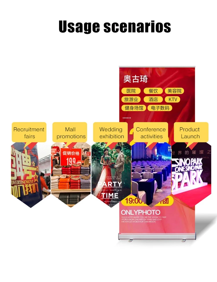 Custom Size Outdoor Hanging Picture Iron Frame Advertising Promotion ...