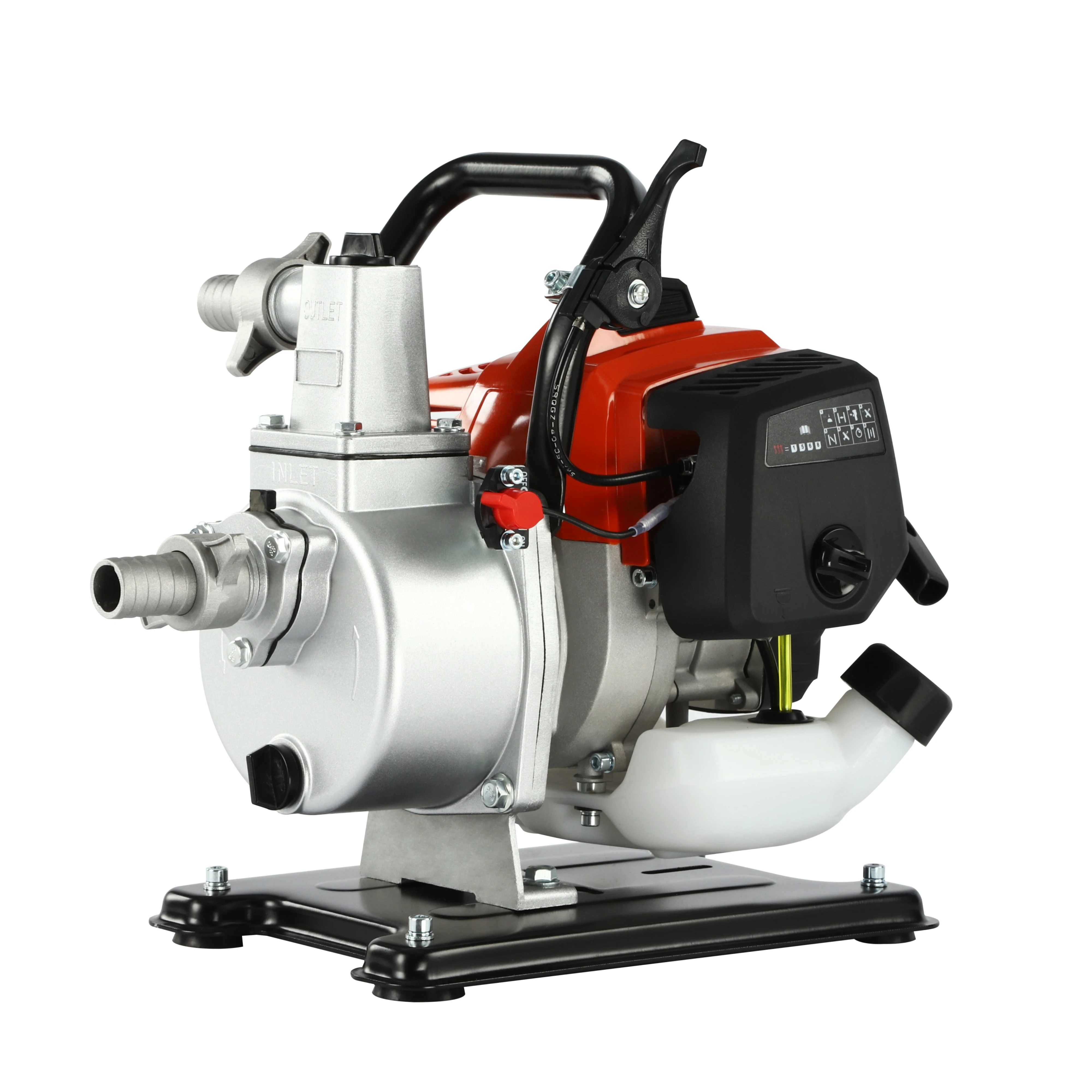 1" Water Pump Wp25 Gas-powered Water Pump High Pressure Petrol Cast ...