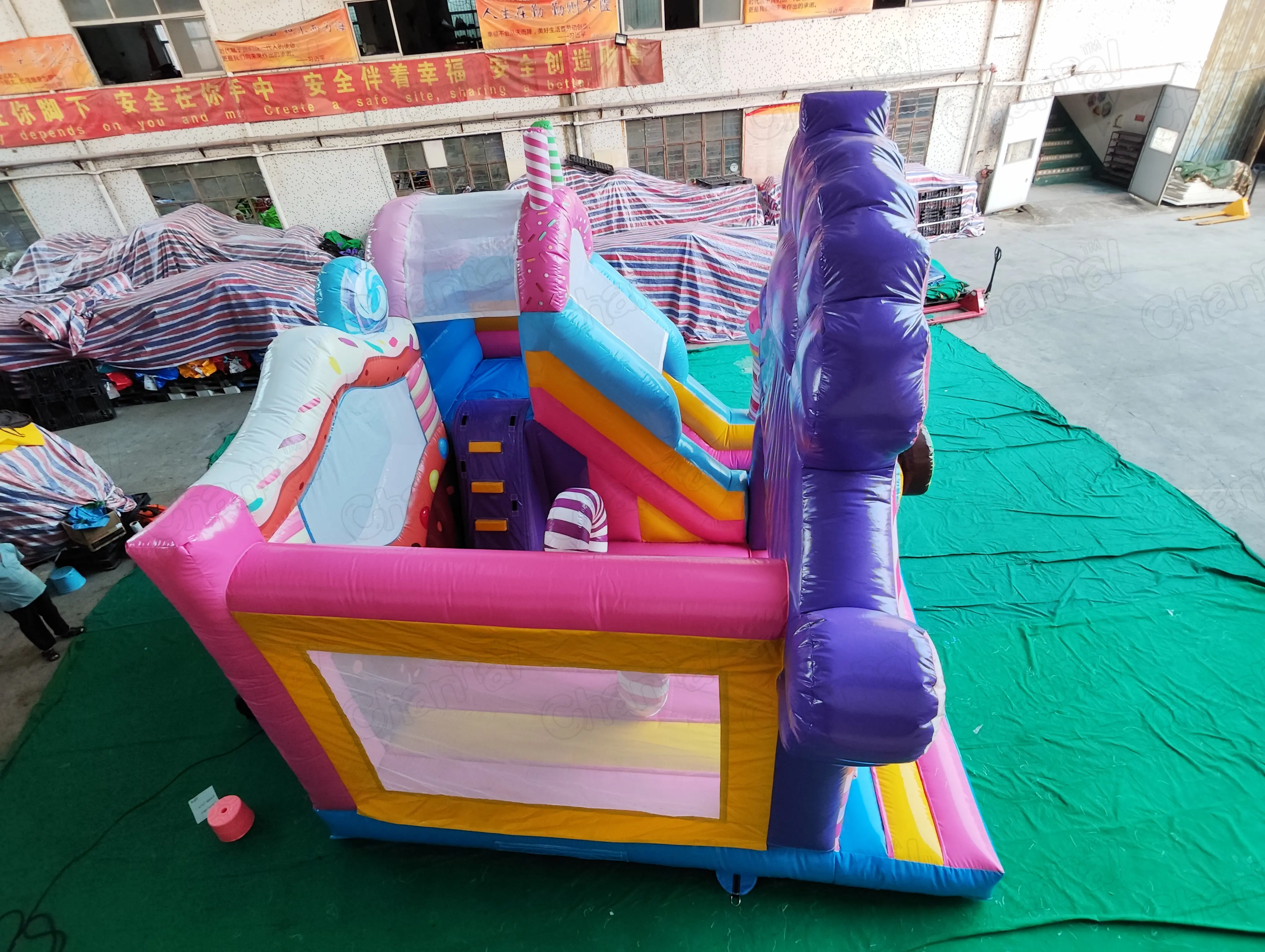 New Candy House Inflatable Bounce House pvc 0.55mm Jumping Castle ...