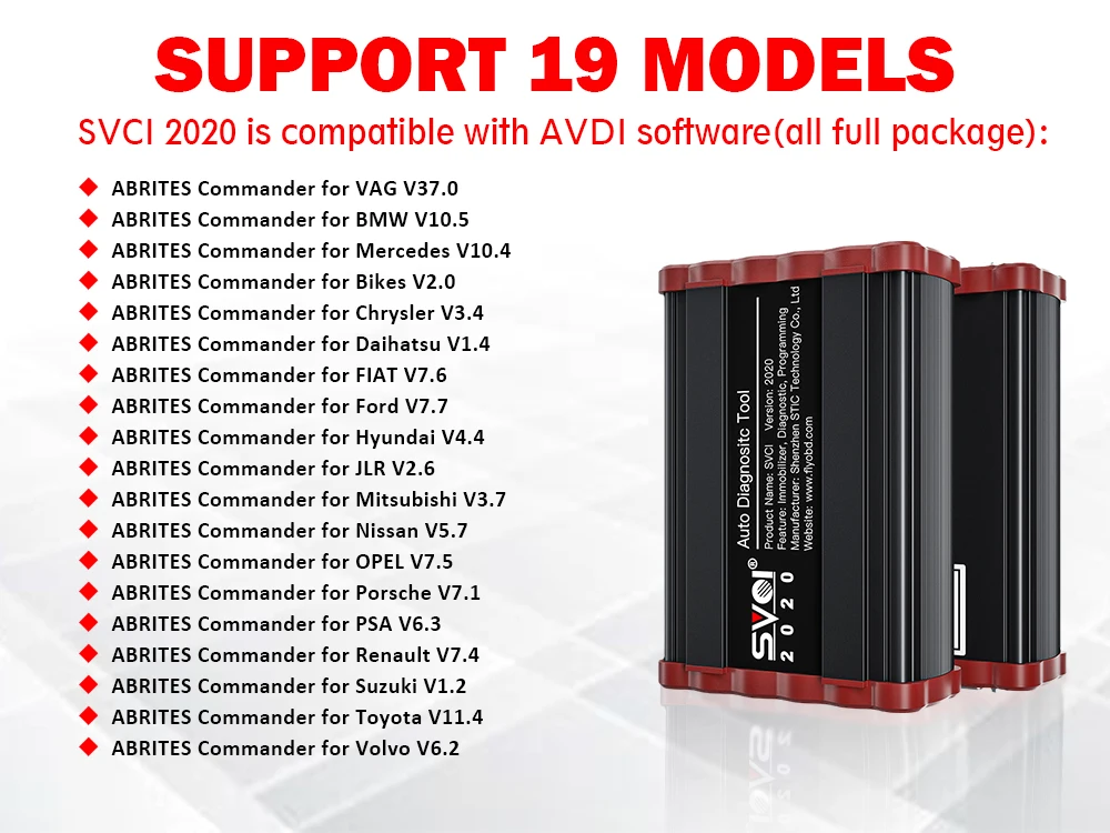 Factory Price SVCI 2020 Abrite Commander FVDI Diagnostic Tool for ...