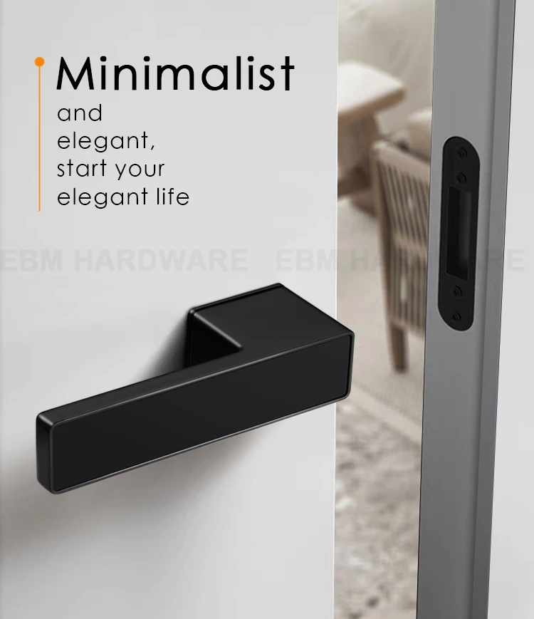 Italian Silent Ecological Door Lock Handle, Modern Privacy Indoor ...