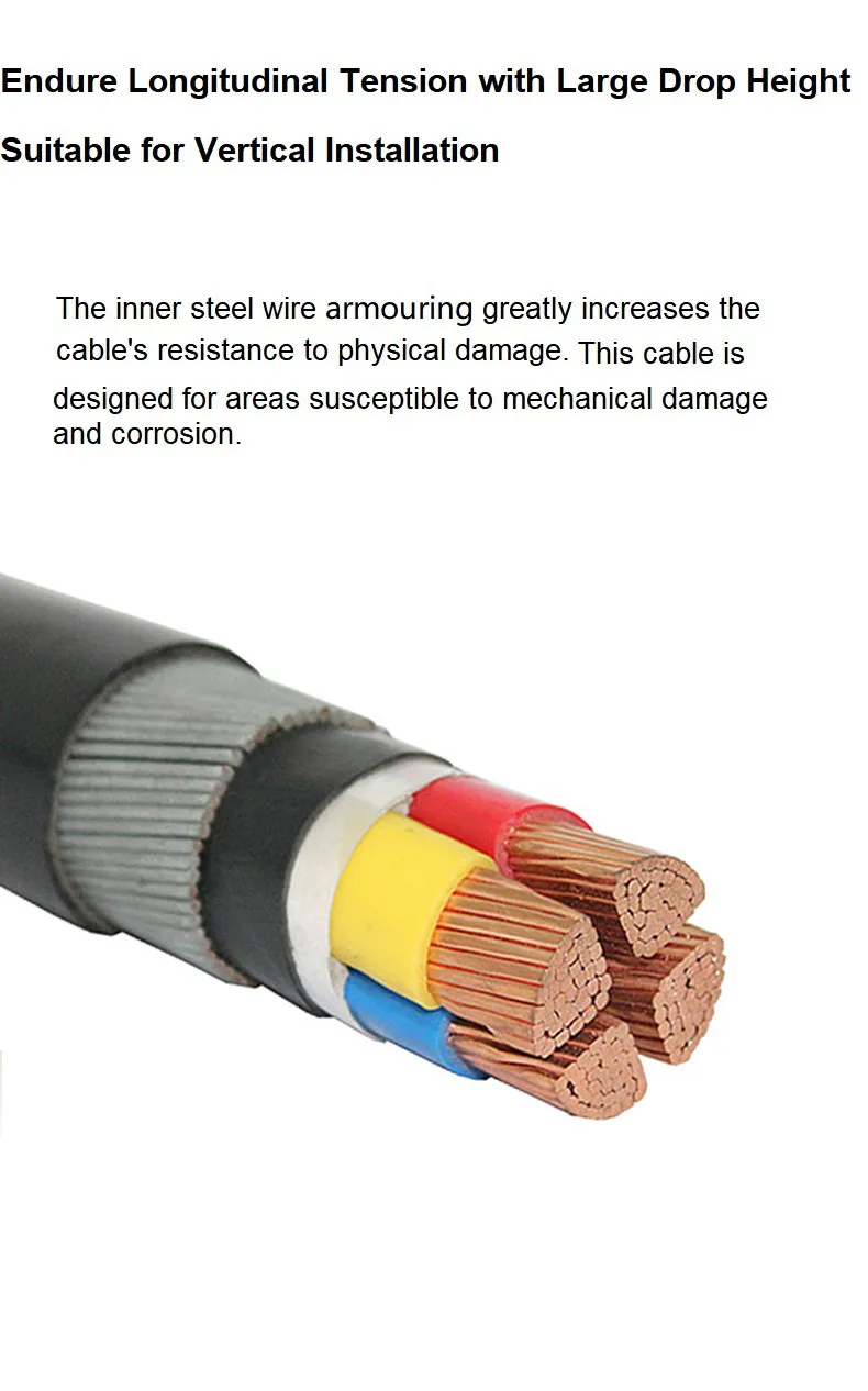 VAV XLPE SWA PVC Underground Armoured Power Cable 4x25mm-4x240mm 50mm2 ...