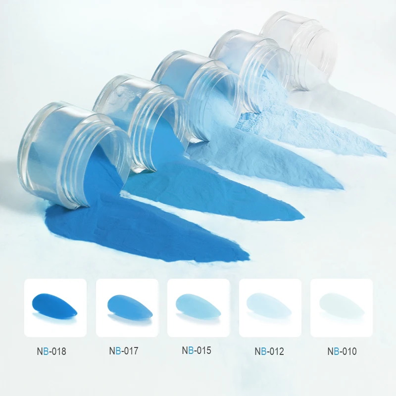 Blue Dipping Powder 0.5oz 1oz 2oz Nail Extensions Acrylic Powder - Buy ...
