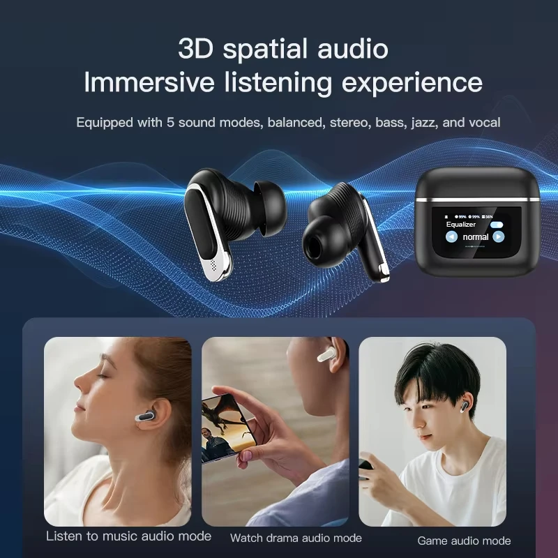 V8 Tour Pro 2 Hifi Stereo Earbuds with ANC and Fast Charge