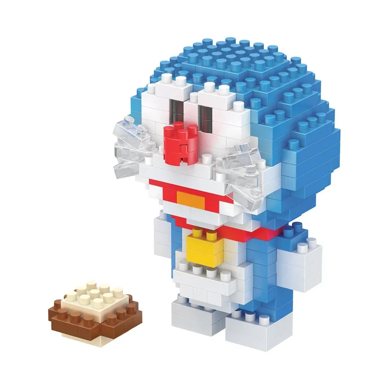 Micro Mini 3d Puzzle Building Blocks Diy Mini Doraemon Cartoon ...