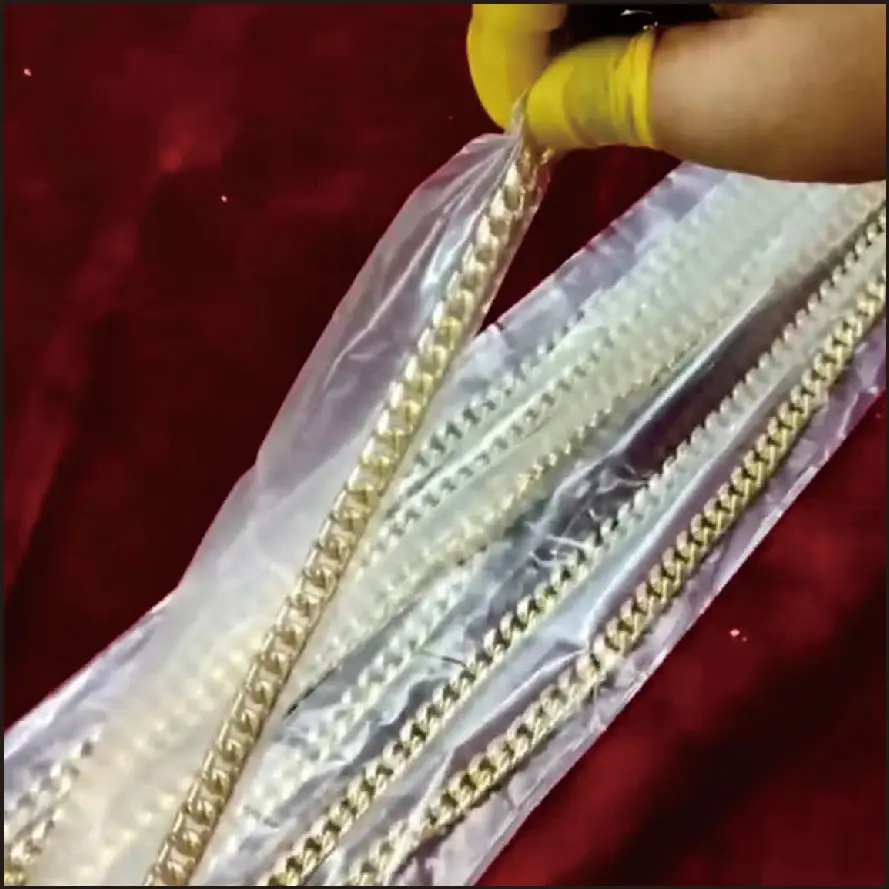 Fashion Handbag Accessories Gold Plated Cross Body Bag Handle Metal ...