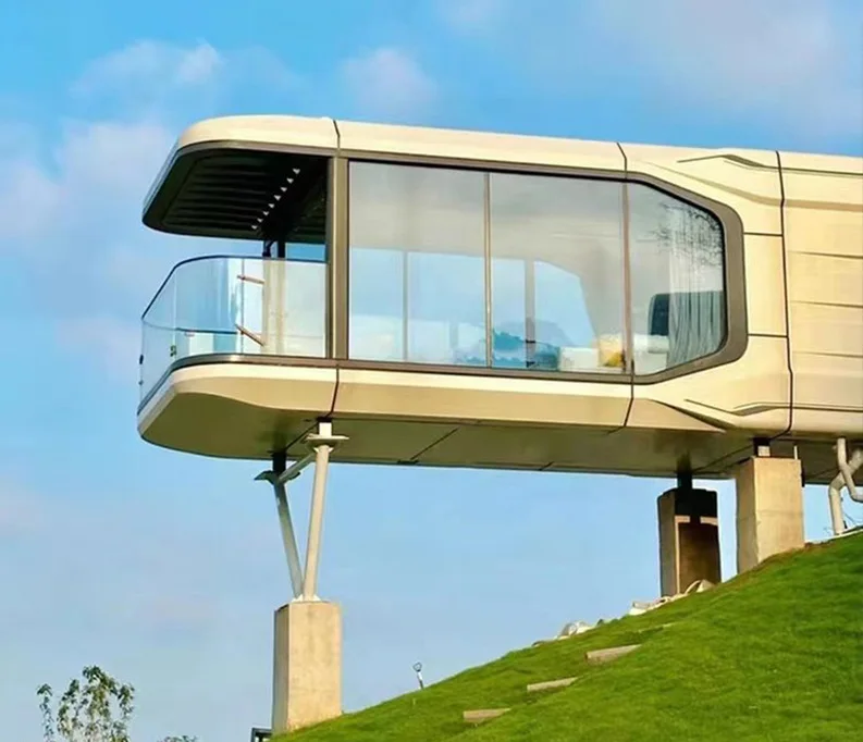 Hot Sale Prefab Container House Modular Trailer House Space Capsule ...