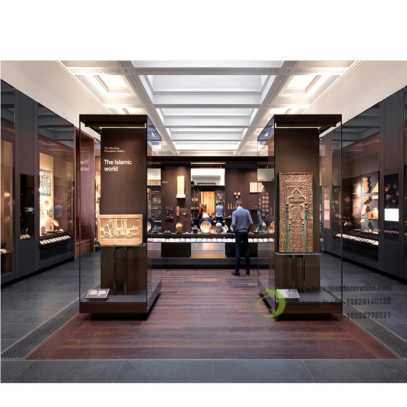 Museum Display Showcase and Science Museum Exhibits Wood and Metal ...