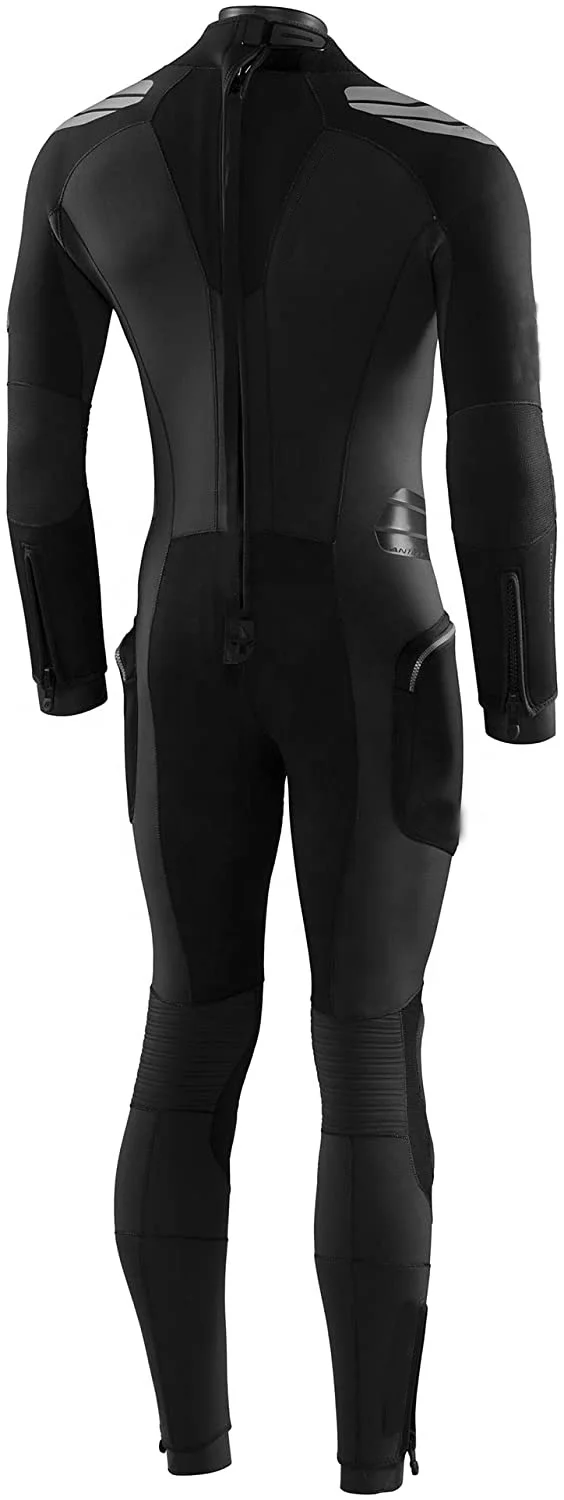Mens 5mm Front Zip Diving Snorkeling Surfing Swimming Suit Wetsuit ...