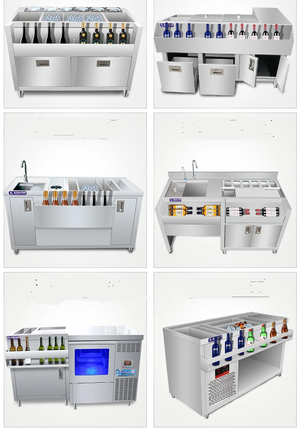 Stainless Steel Foldable Bar Counter Cocktail Station for Outdoor ...
