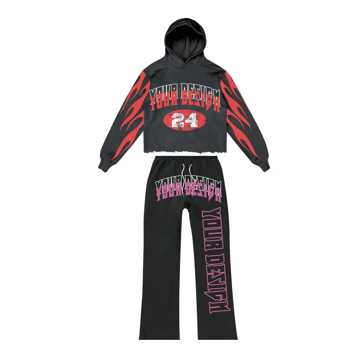 New Design Track Sweat Suit Two 2 Piece Jogger Set For Men Flare Sweat ...