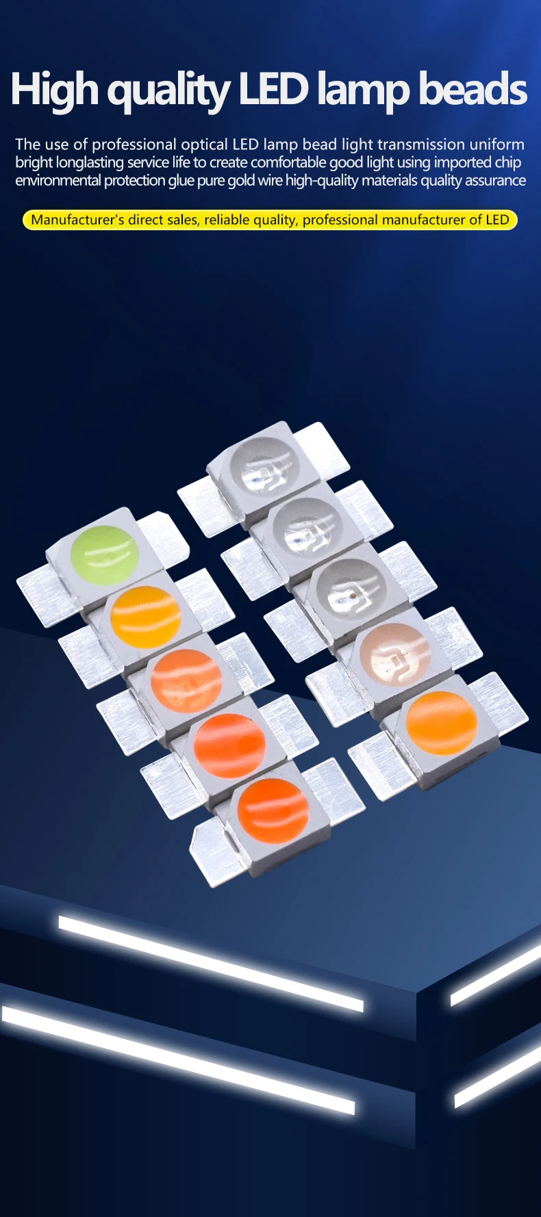 For Mechanical Keyboard Lighting White Ice Blue Green Red Amber Orange ...