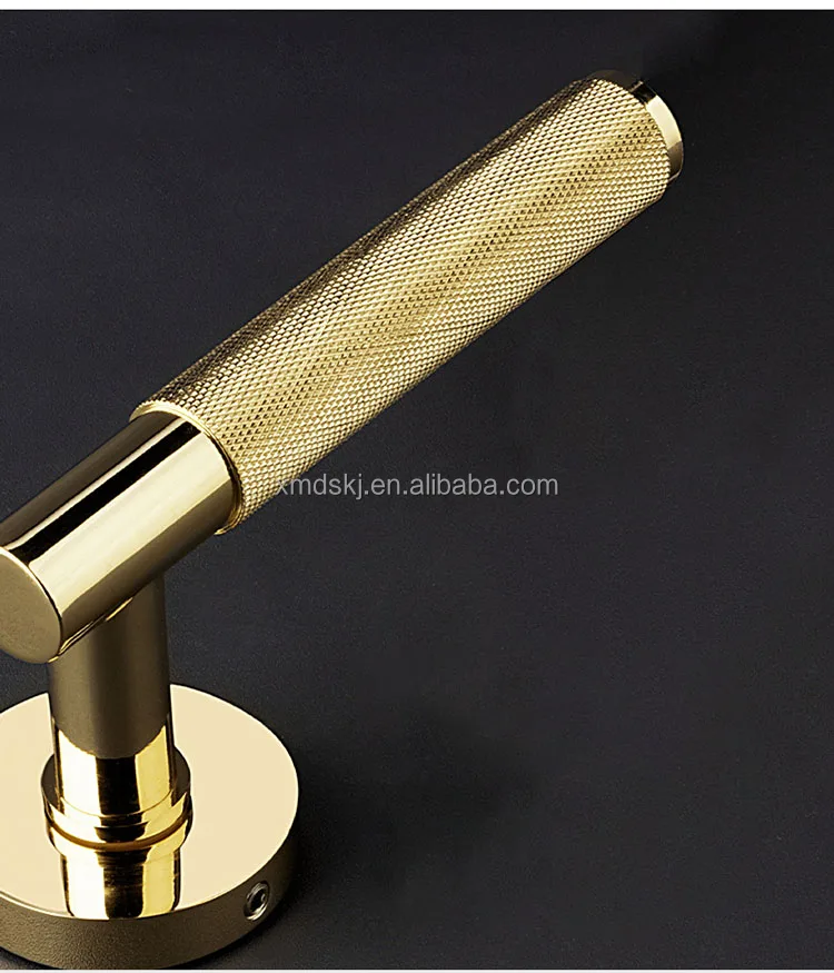 2025 chaud européen Villa en laiton massif moleté poignée de serrure de ...