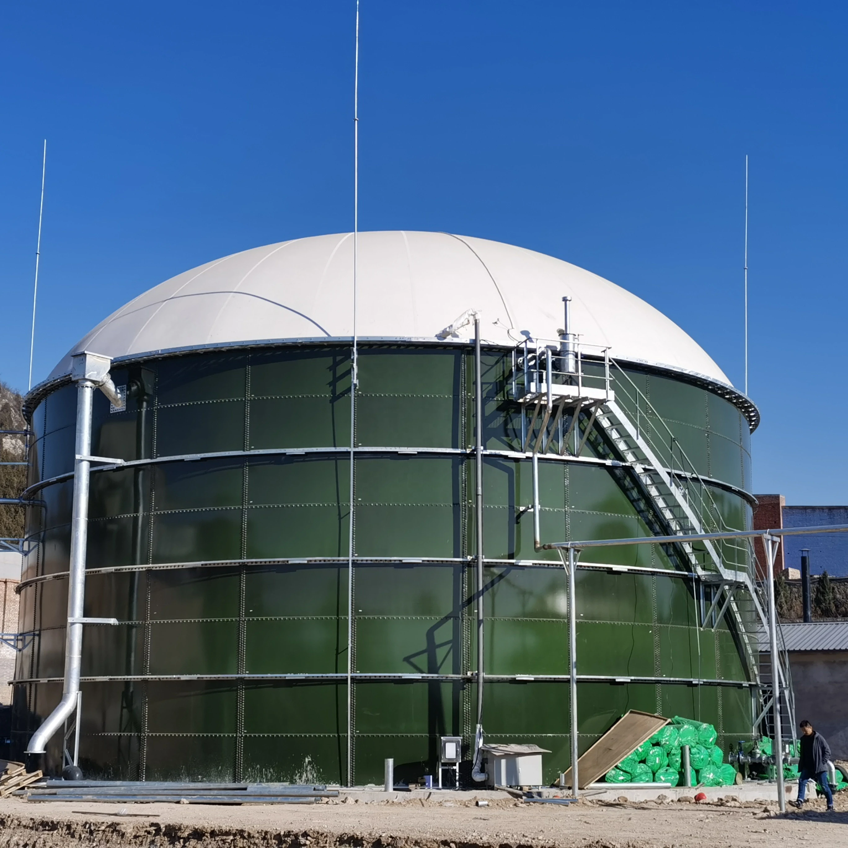 Biogas digester factory manufacturer storage box industrial biogas ...