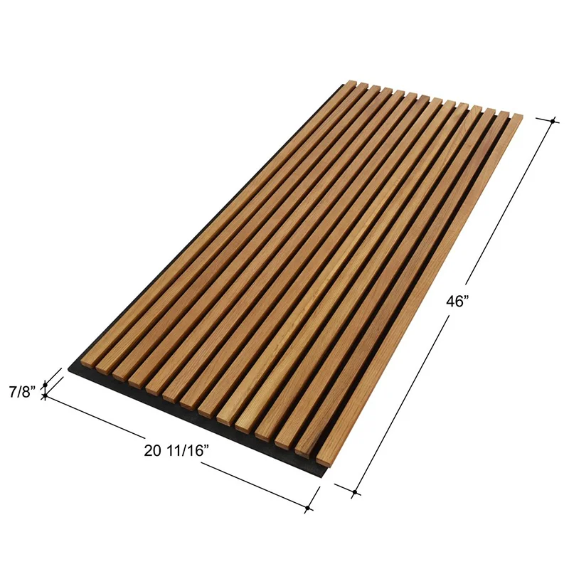 White Oak Solid Wood Slat Wall Panels Acoustic Slat Wood Wall Panels ...