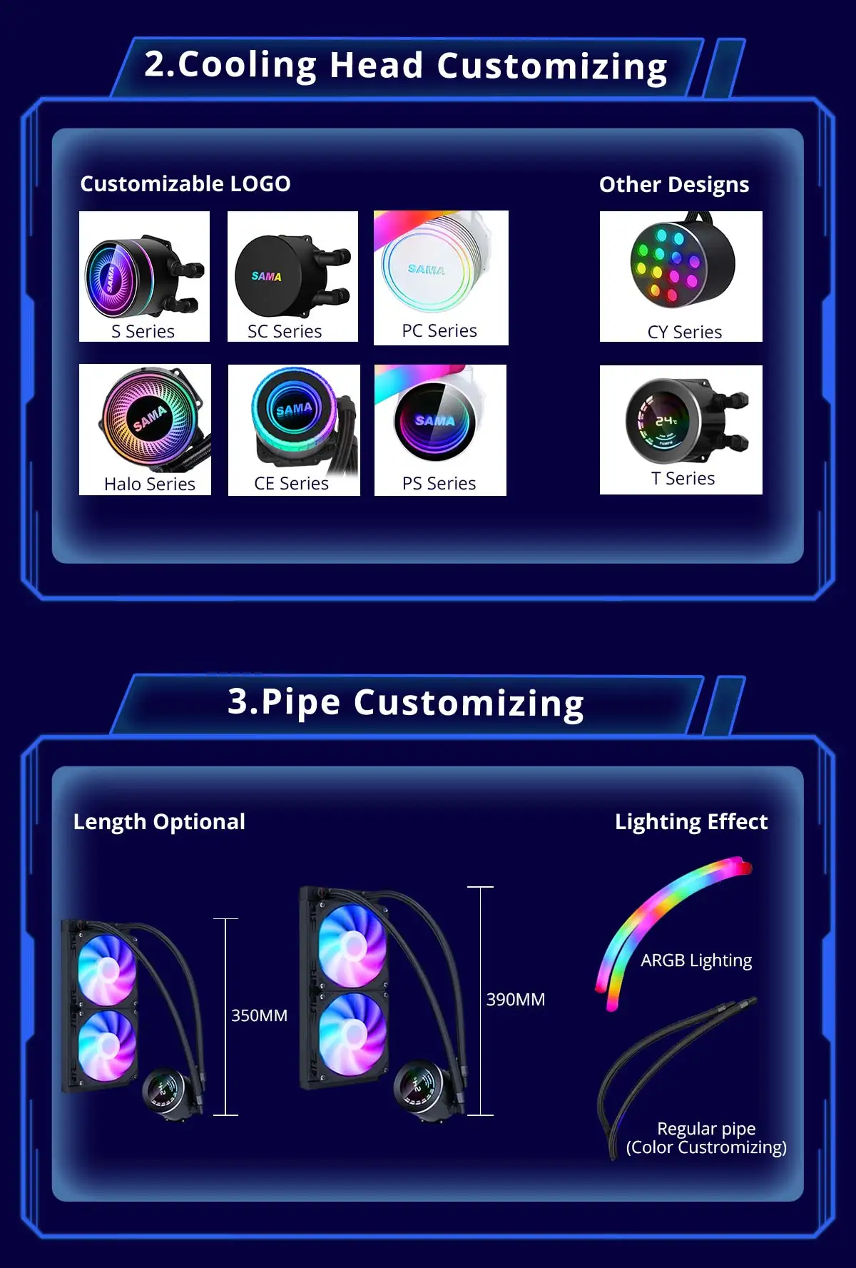 Sama Cpu Water Cooling Pc Water Cooling Liquid 280 Liquid Cpu Cooler ...