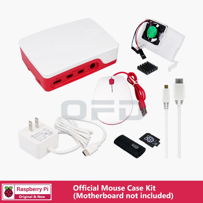 Raspberry Pi 4 Model B 1GB/2GB/4GB/8GB RAM Official Basic Kit Starter ...