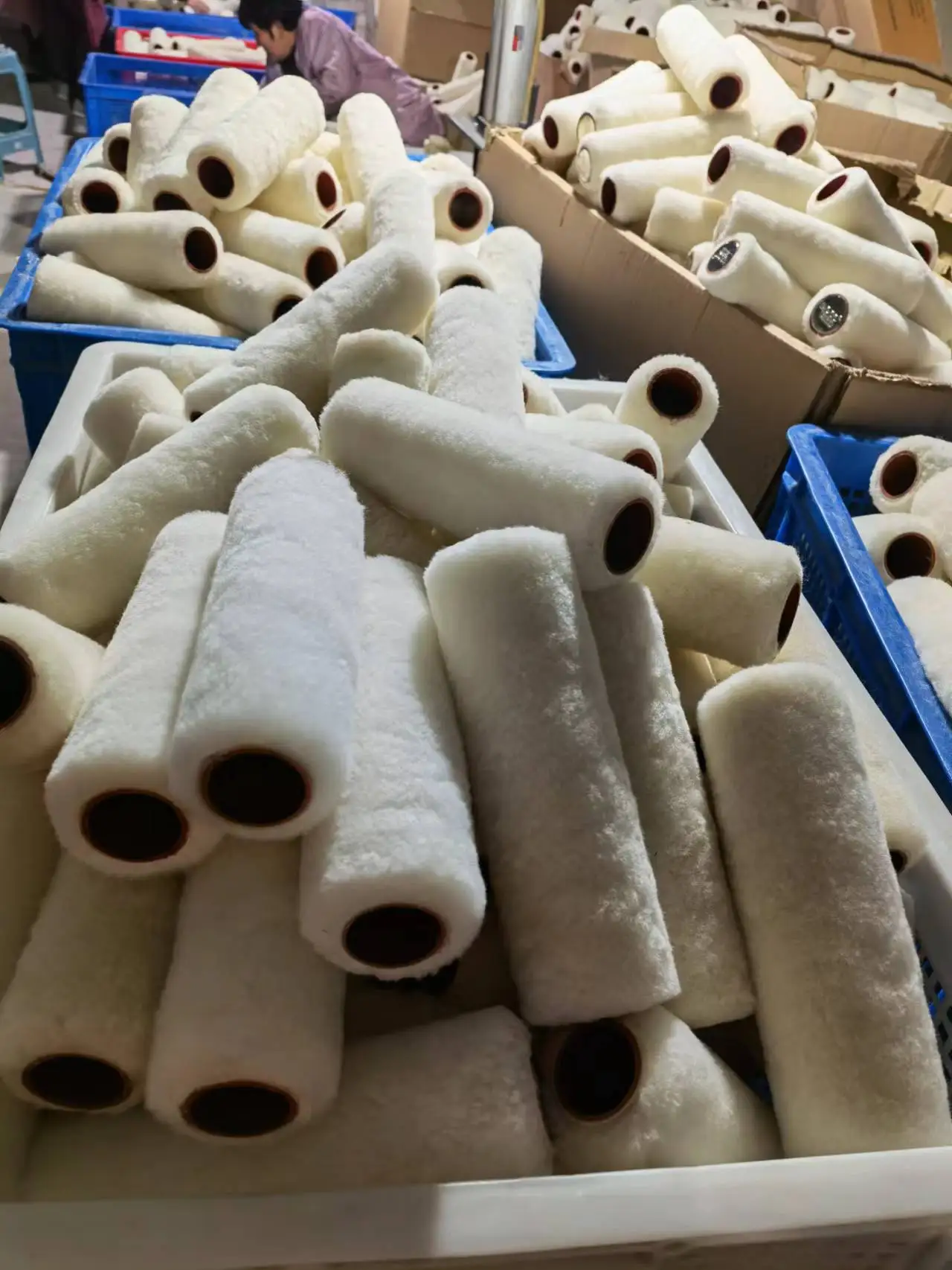 Multi-sizes Indoor Outdoor Wall Lambskin Paint Roller Natural Wool ...