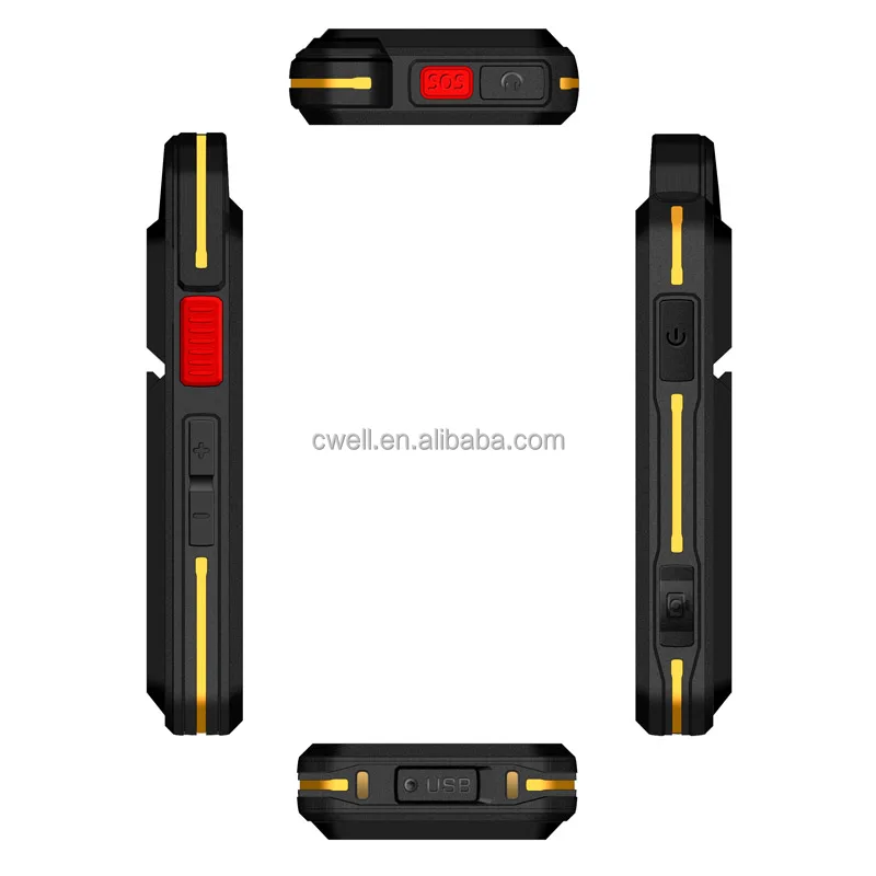 Uniwa F101 Smart Walkie Talkie 4 Inch Touch Screen Ip65 Octa-core Dual ...