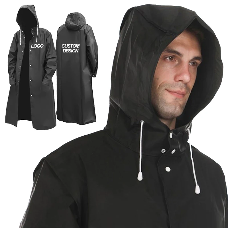 High Quality Custom Eva Unisex Raincoat With Logo Wholesale Thickened ...