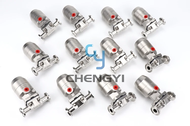 CY Stainless Steel Aseptic Pneumatic Diaphragm Valve DN6 DN8 DN10 ...