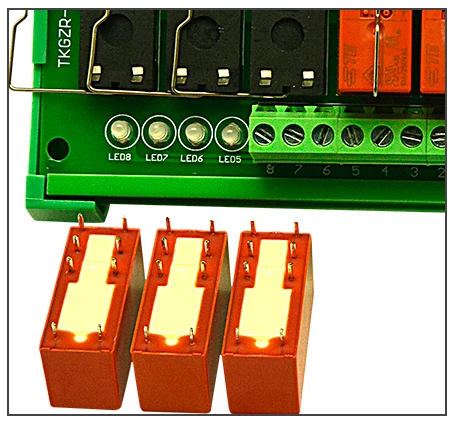 8-channel NPN and PNP Compatible Relay Module - SANWO RELAY