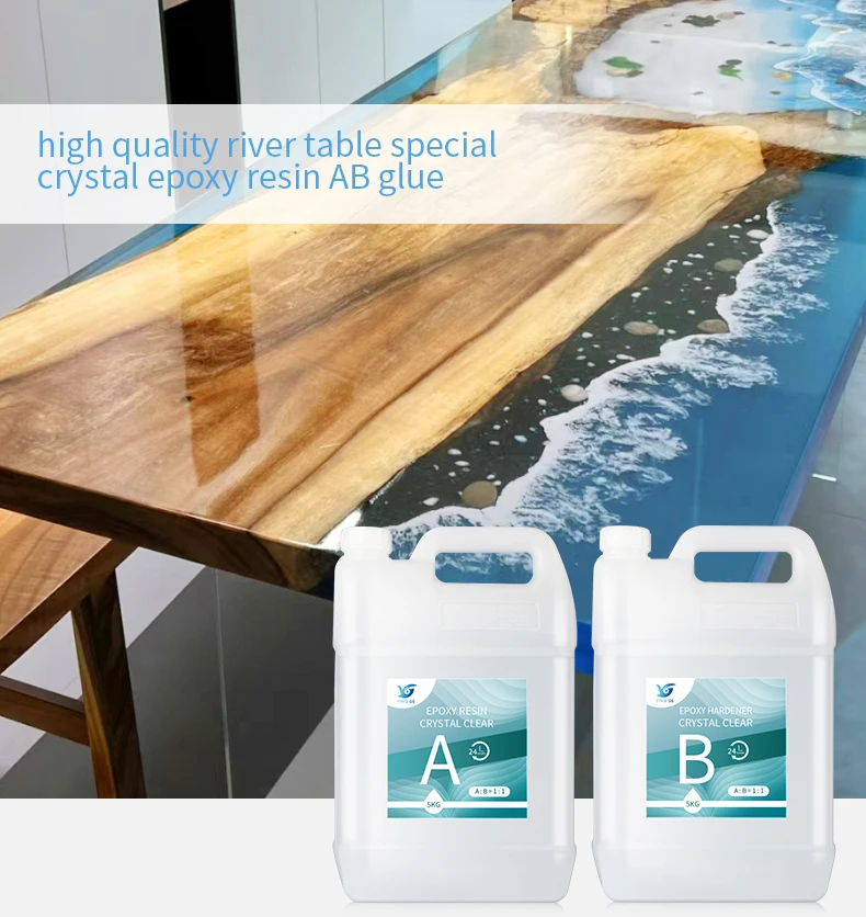 Clear River Table Epoxy Resin For Wood 3:1 Ab Epoxy Resin Crystal Glue ...