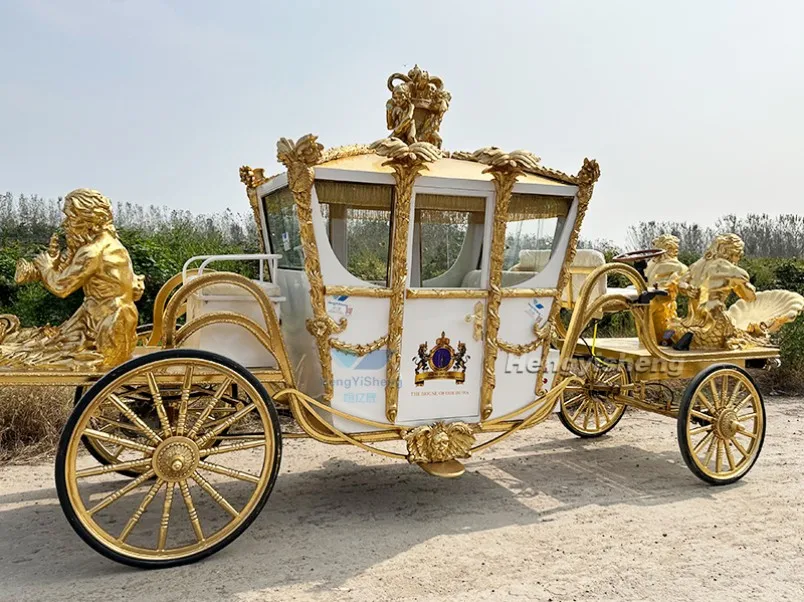 Golden Luxury Classical Princess Royal Carriage/wedding Sightseeing ...