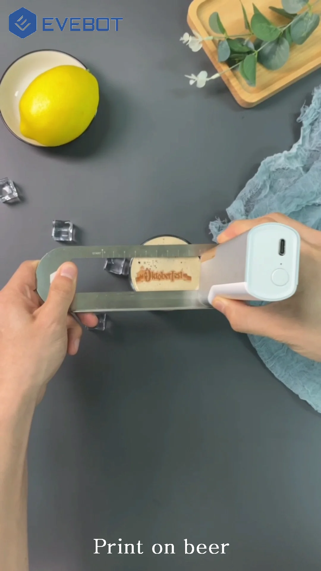 Evebot Printpen Food Printer Pen Cake Macarrons Coffee Beer Signature Digital Handheld Inkjet ...