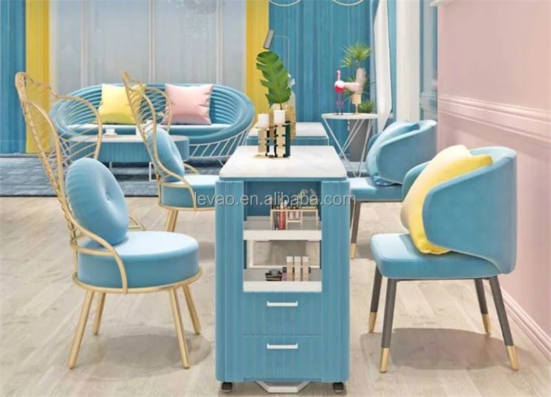 Nordic Marble Nails Table Salon Manicure Chair And Table Equipment ...
