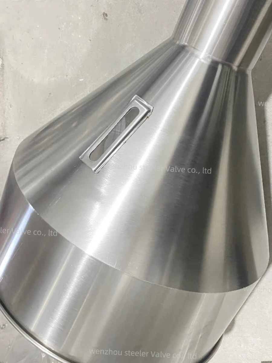 Fine Stainless Steel SS304 316L Sanitary Grade Large Caliber Hopper ...