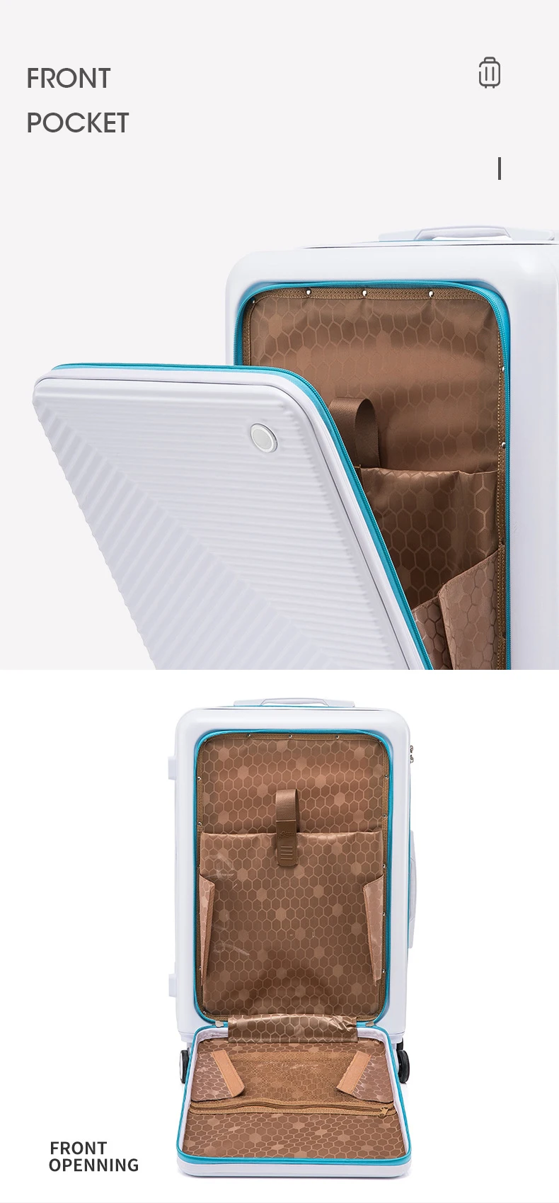 ABS PC Travel Suitcase Luggage Set - Durable & Convenient