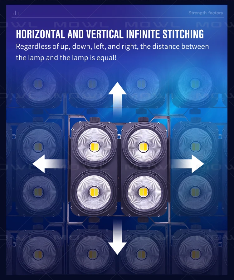 MOWL 4x100w 4 Eyes LED Blinder for Theater & Studio Lighting
