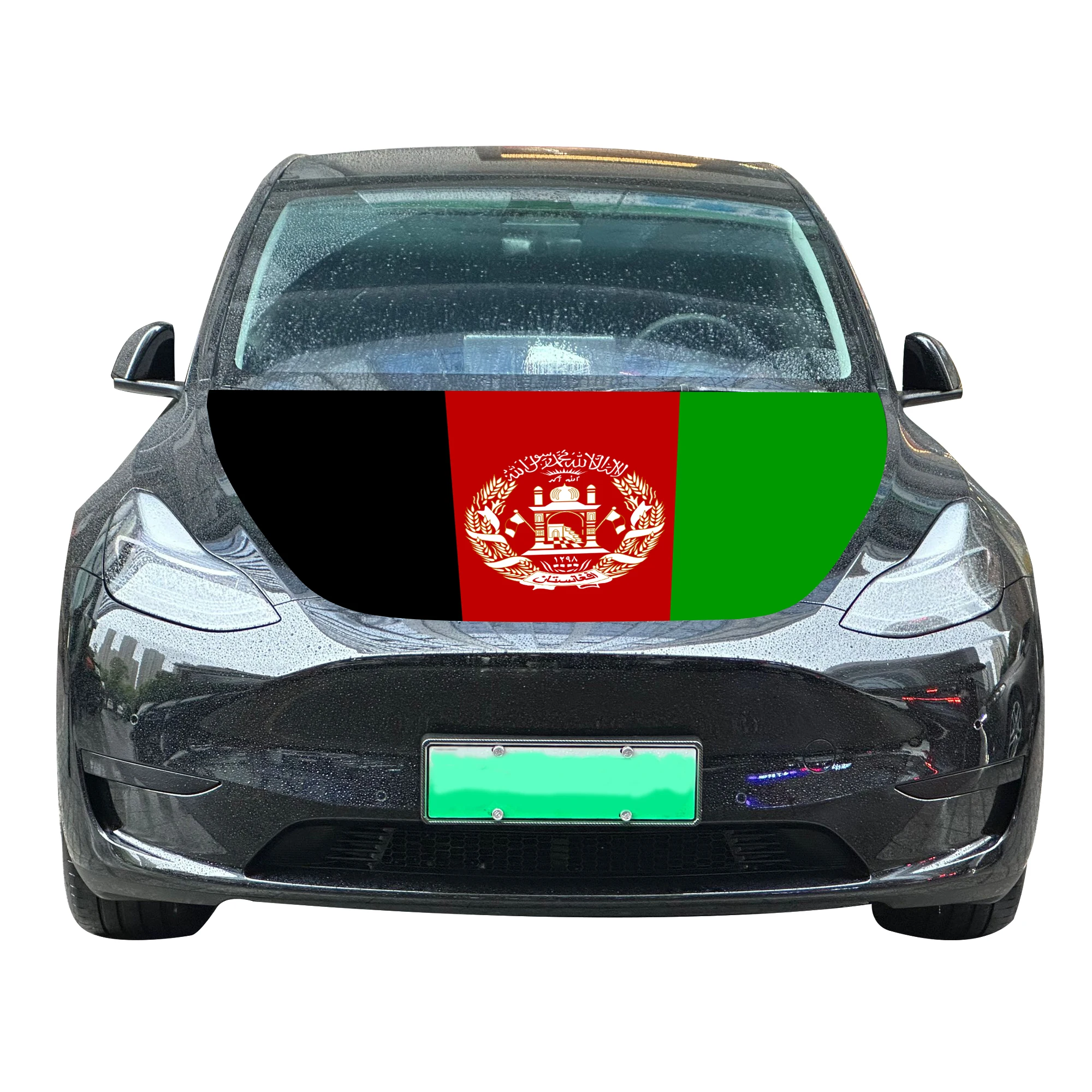 Wholesale 120x150CM Afghanistan Car Hood Covers Flag Affordable Wear Resistant and Durable Car Engine Hood Cover